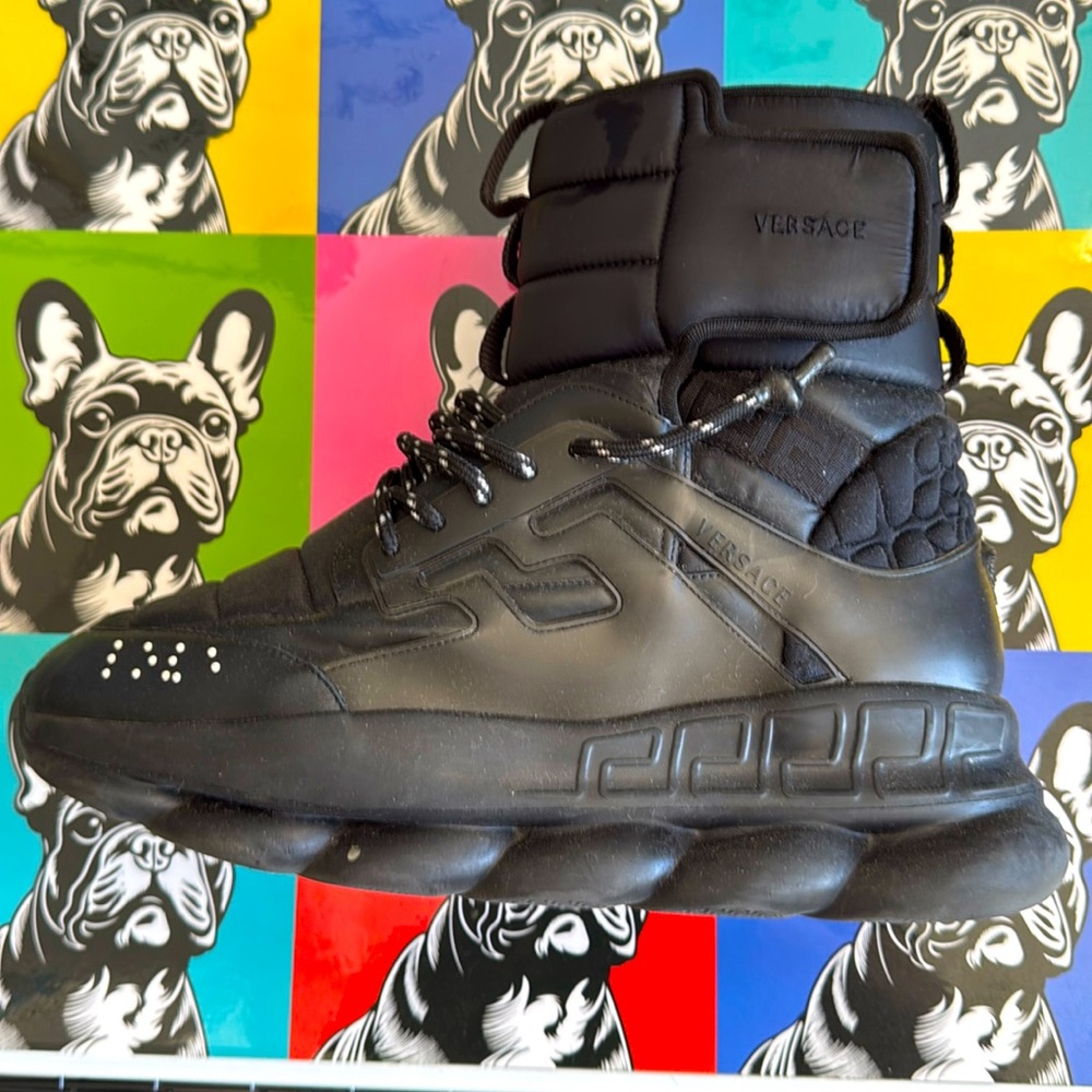 Versace Chain Reaction High Boot - Gem